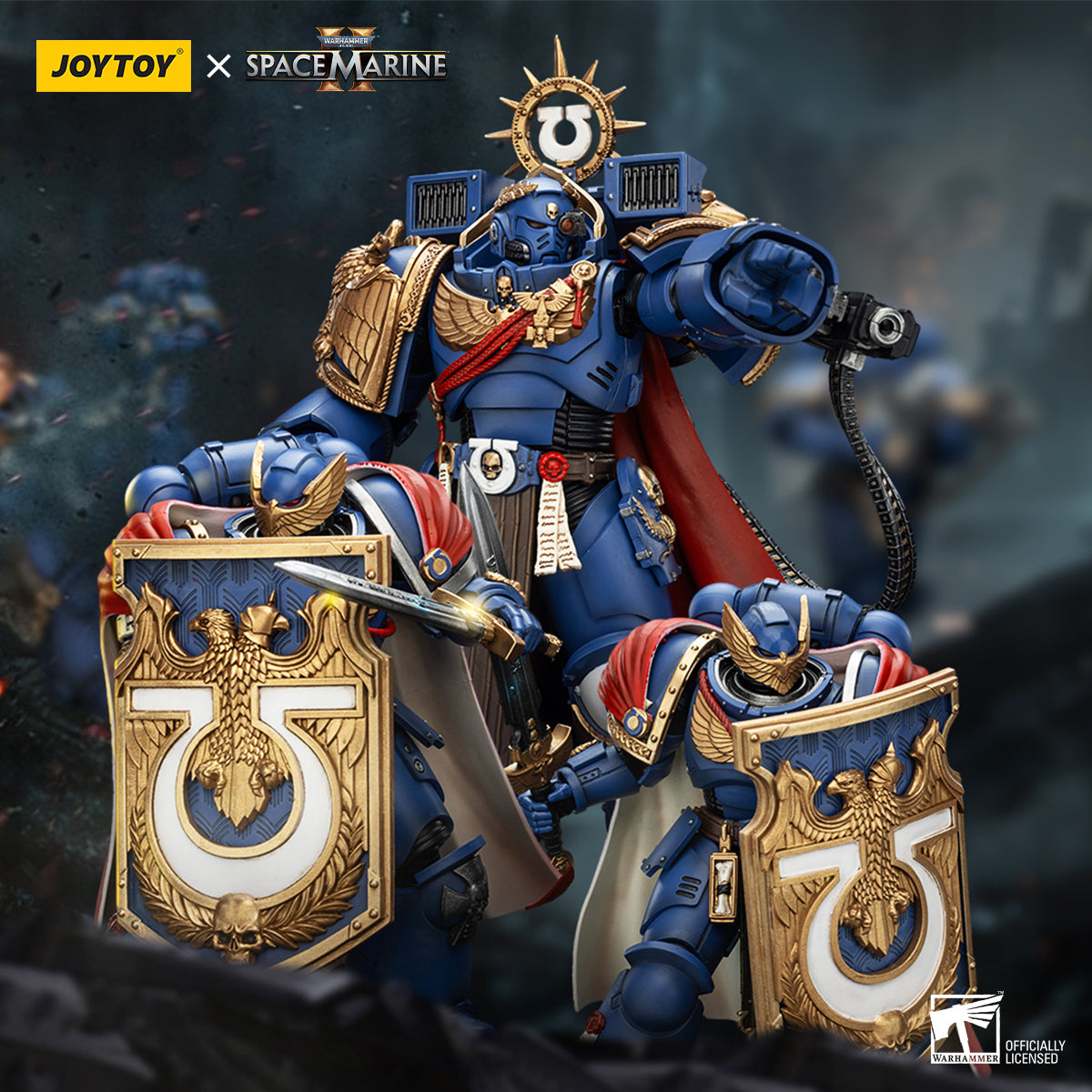 JOYTOY Warhammer 40k 1/18 Action Figure Ultramarines Marneus Calgar, C